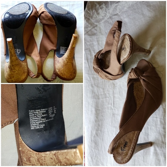 FIONI Clothing | Shoes | Vintage Fioni Women Knot Open Toe Pumps | Poshmark